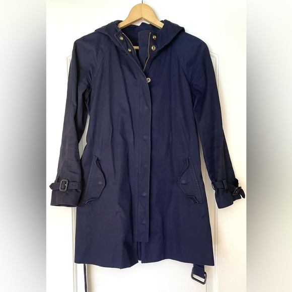 J. Crew | Jackets & Coats | Jcrew Navy Blue Trench Coat 2 | Poshmark